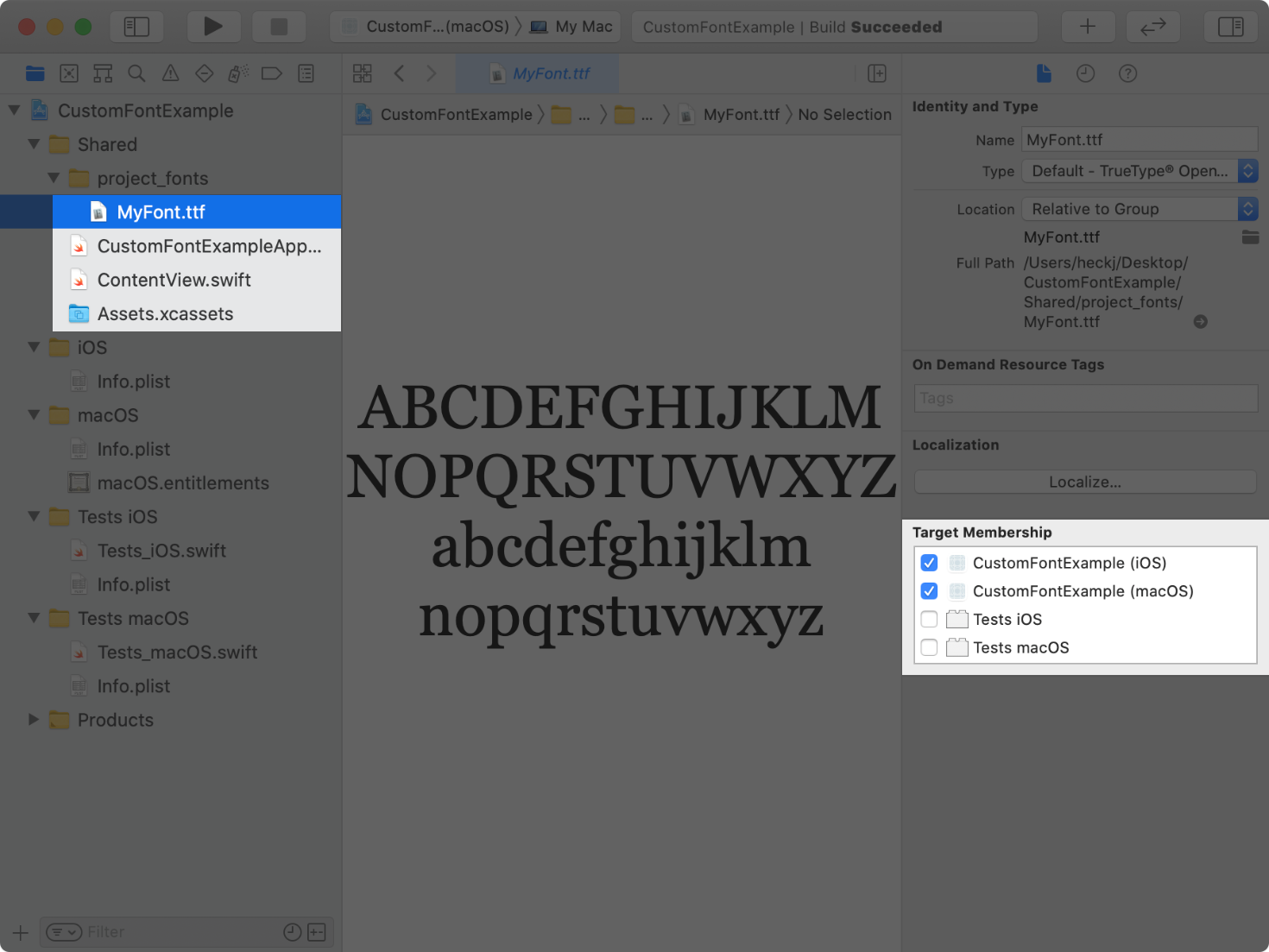 Setting a font | visionOS